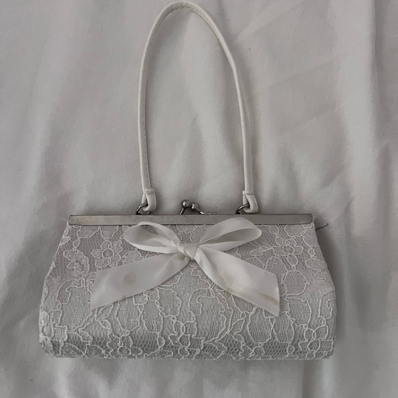 Accessories | Mini White Laced Purse | Poshmark